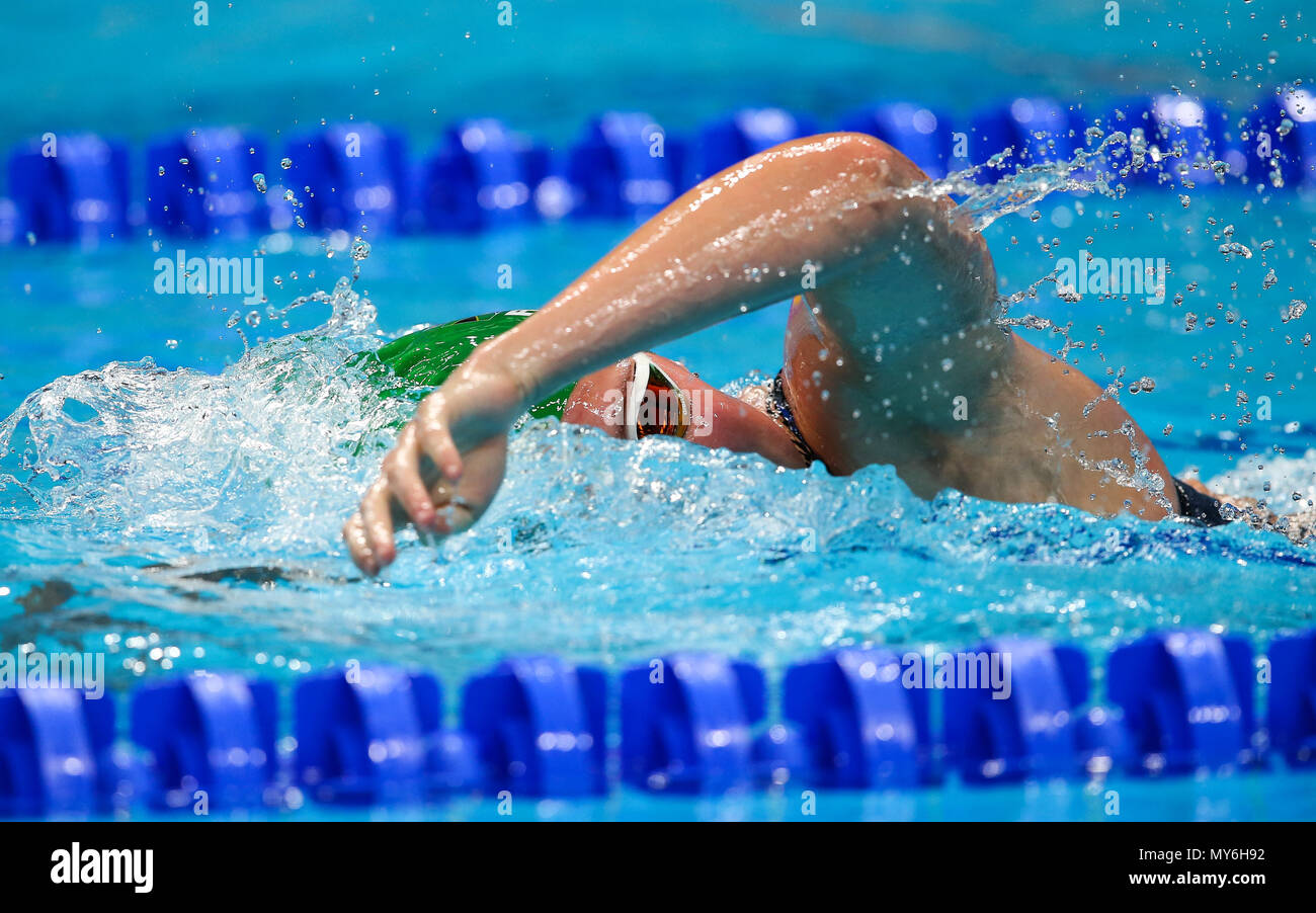 BUDAPEST, HUNGARY - JULY 23: Kaylene Corbett of South Africa in the ...