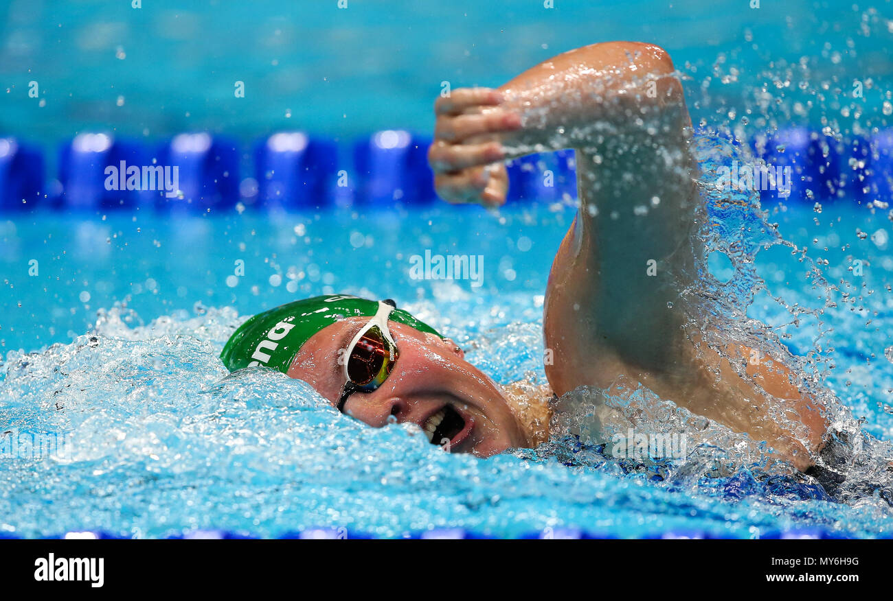 BUDAPEST, HUNGARY - JULY 23: Kaylene Corbett of South Africa in the ...