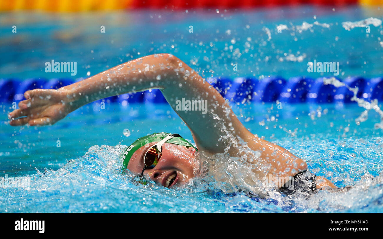 BUDAPEST, HUNGARY - JULY 23: Kaylene Corbett of South Africa in the ...