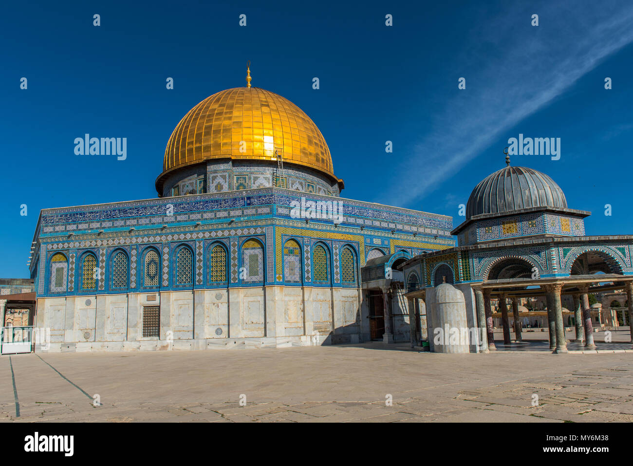 The Dome of the Rock on the Temple Mount in Jerusalem, Israel, the ...