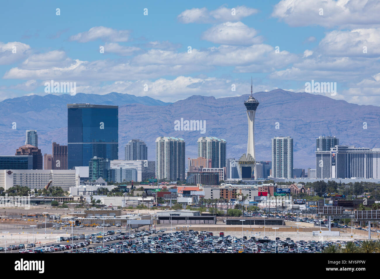 Las Vegas, Nevada - May 29, 2018 : Vegas Cityscape. Las Vegas, Nevada ...