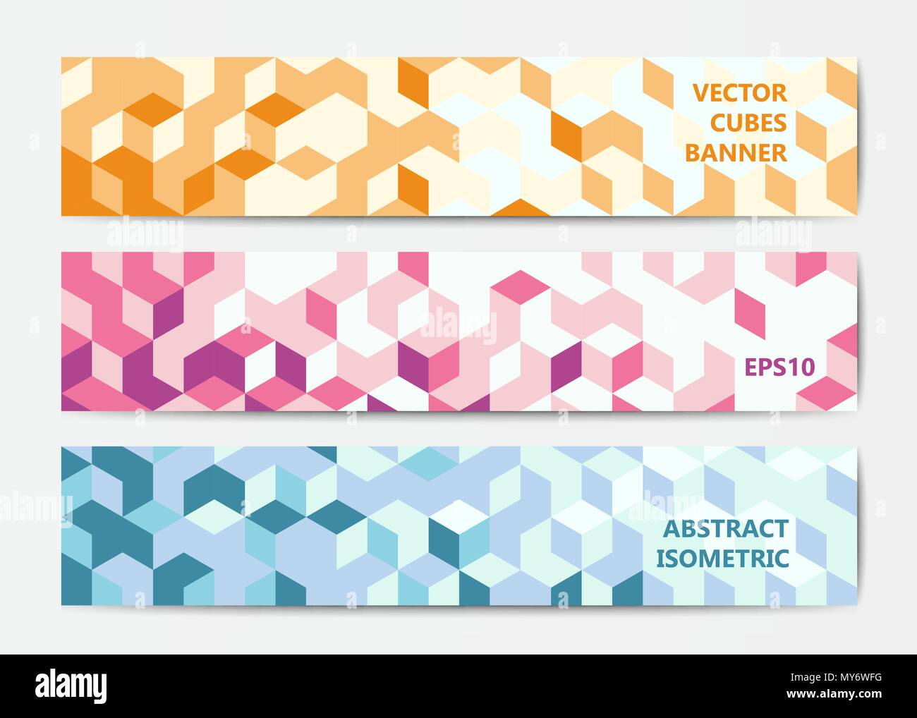 Abstract geometric banner templates Stock Vector Image & Art - Alamy