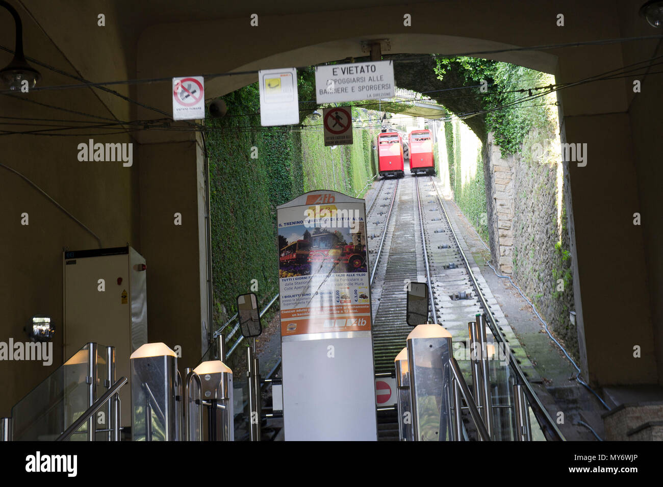 Bergamo funicular hi-res stock photography and images - Alamy