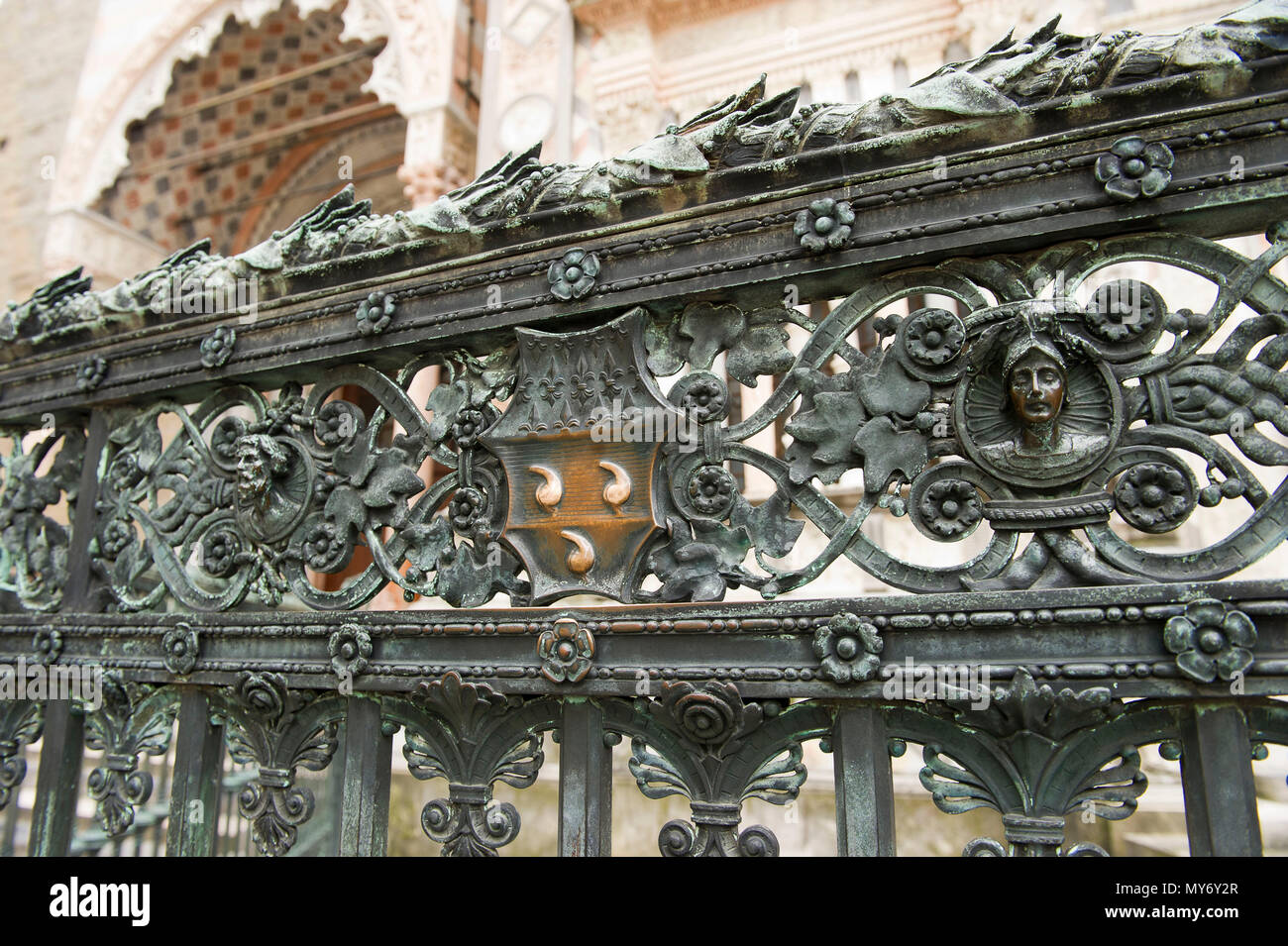 Italy - Lombardy, Bergamo - Upper town is a medieval village, Colleoni ...