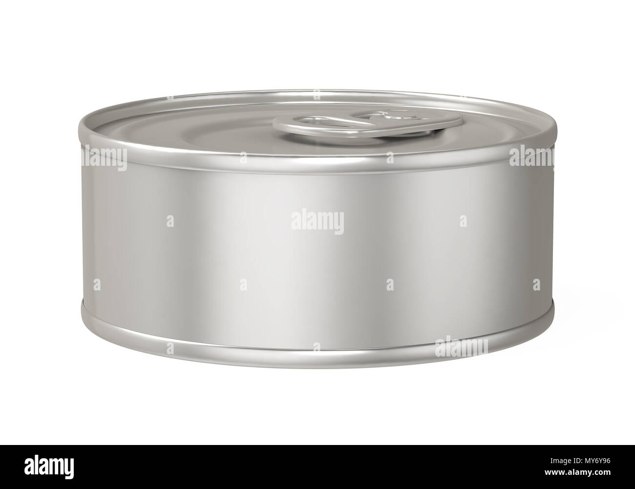 Metal Tin Can Isolated Stock Photo - Alamy