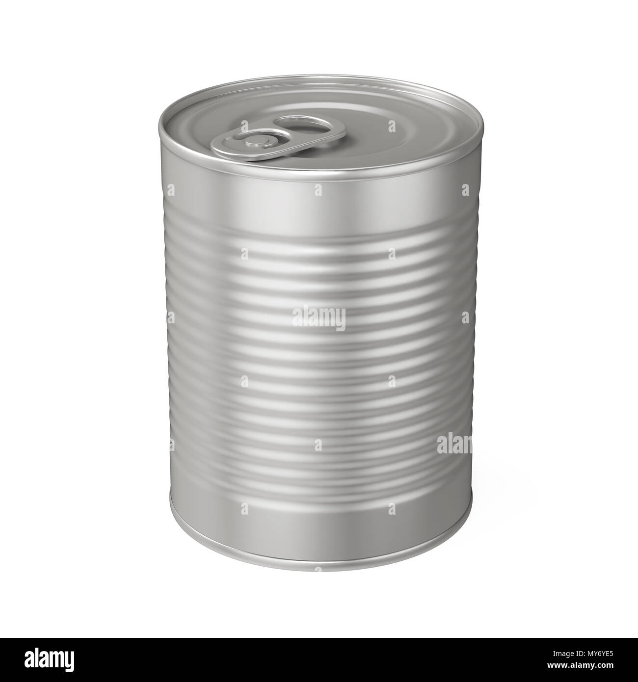 Metal Tin Can Isolated Stock Photo - Alamy