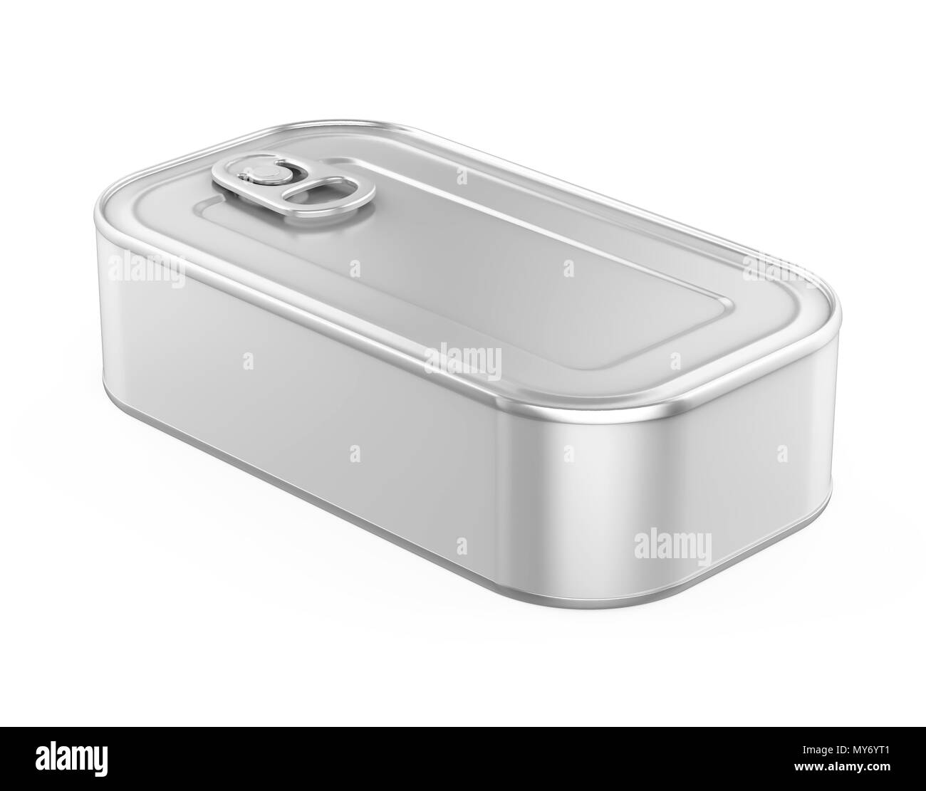 Metal Tin Can Isolated Stock Photo - Alamy
