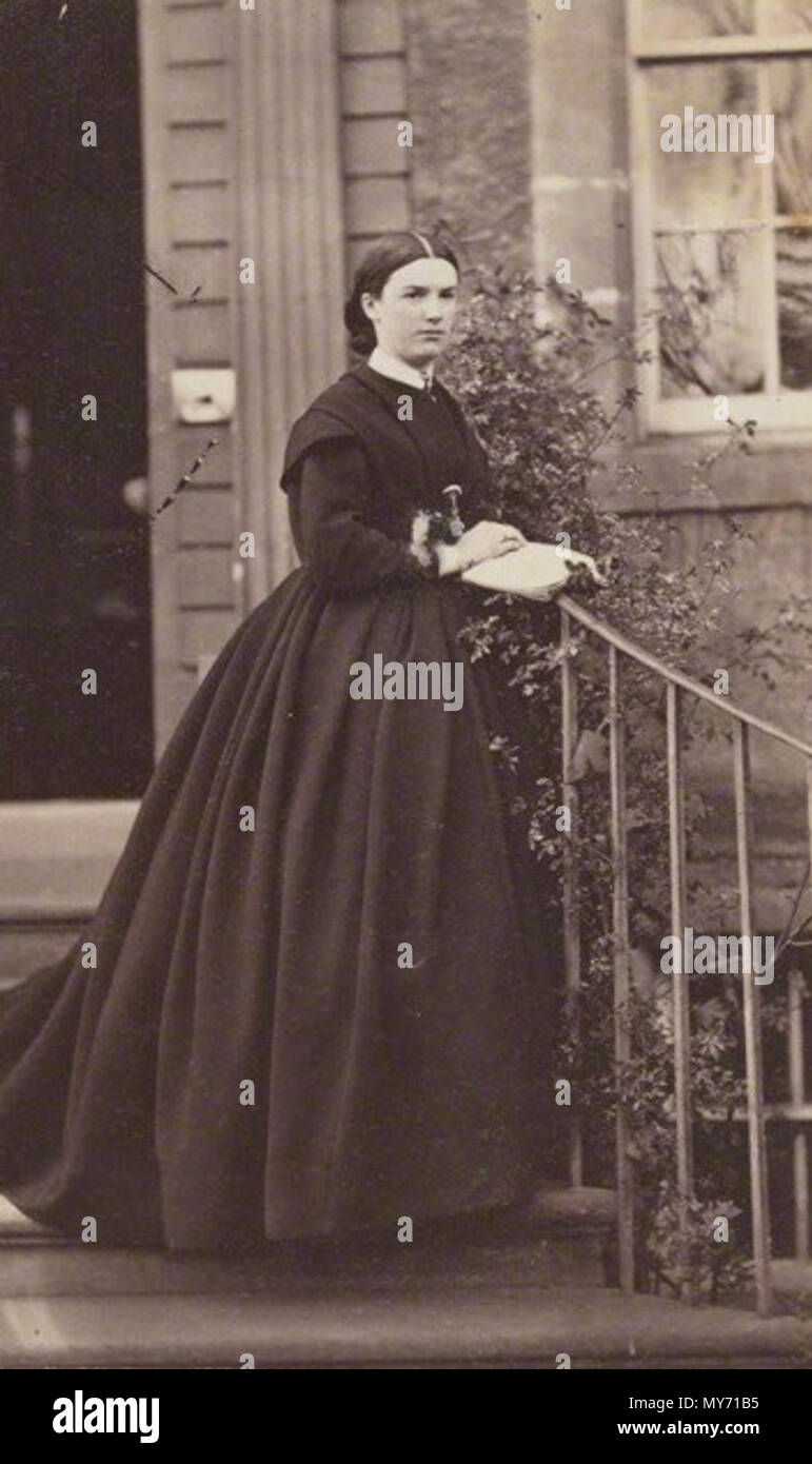 . Portrait photograph of Harriet Mordaunt, c.1865 . circa 1865. Unknown ...