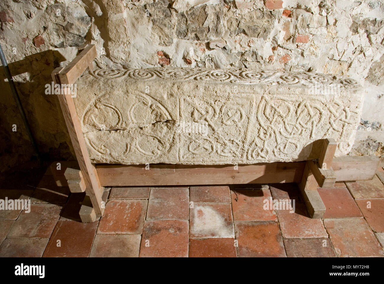 Iken Saxon Cross Stock Photo - Alamy