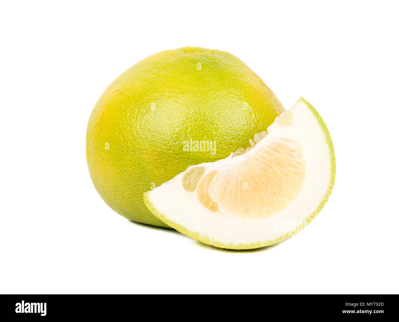 Fresh fruit oroblanco with slice on white background Stock Photo - Alamy