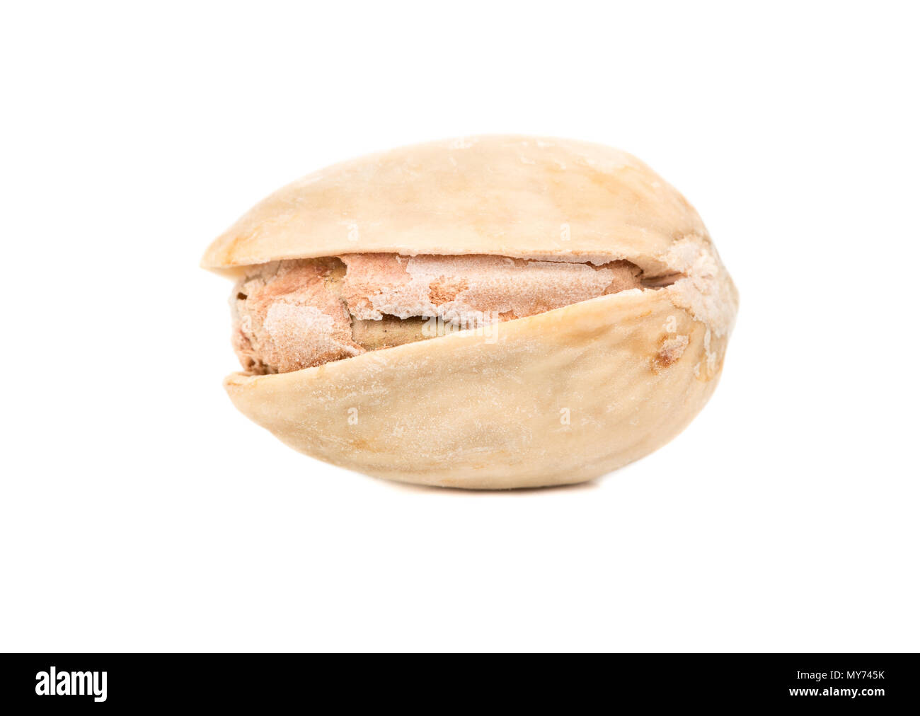 Salted pistachio nut isolated on white background Stock Photo - Alamy