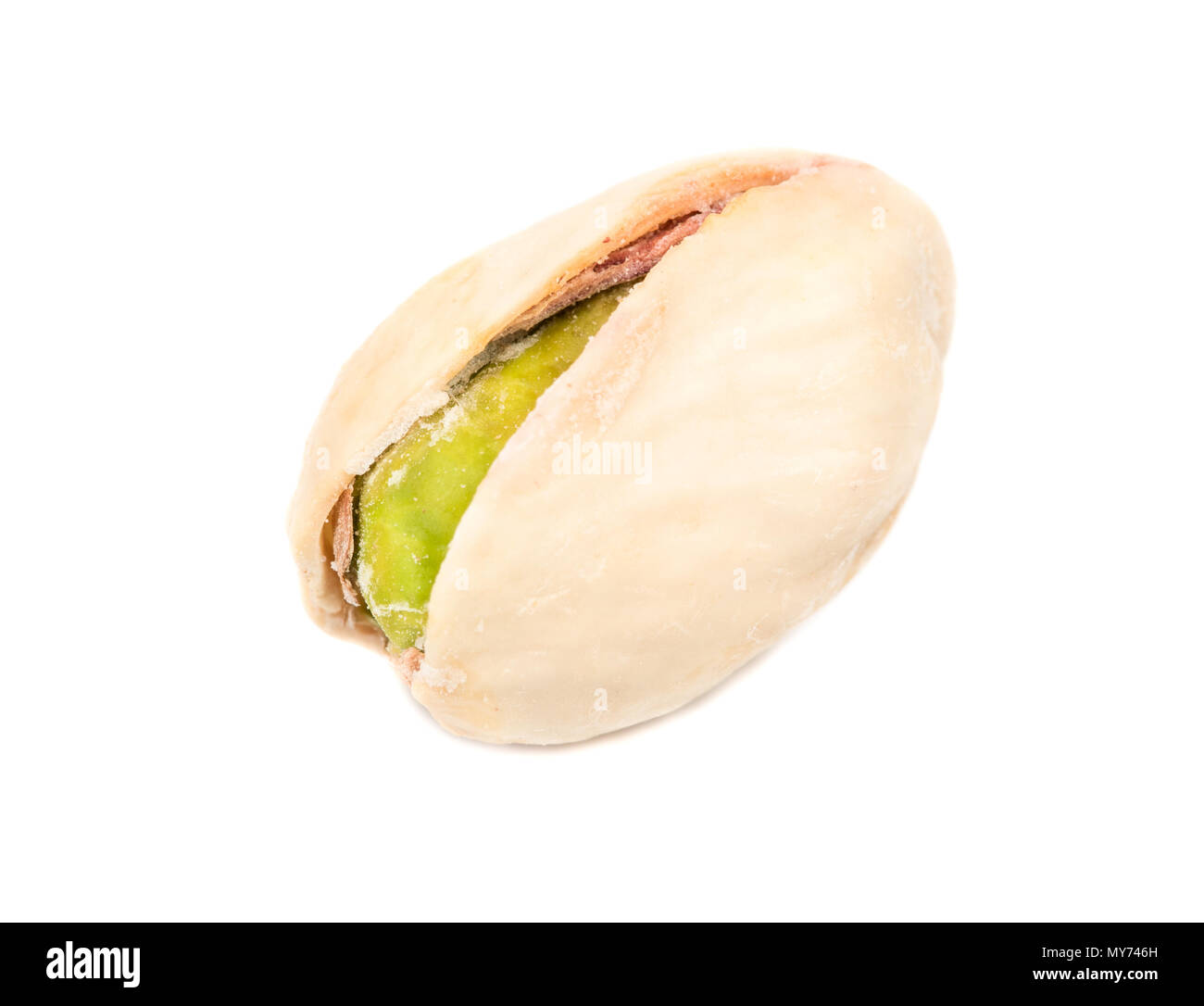 Salted pistachio nut isolated on white background Stock Photo - Alamy