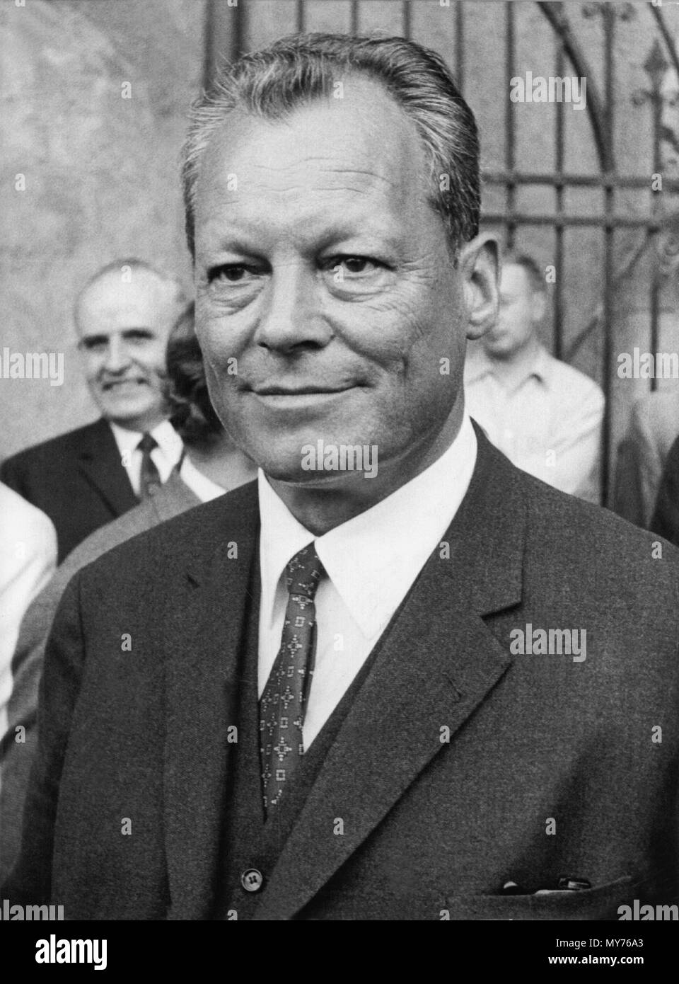 German Foreign Minister and SPD leader Willy Brandt pictured on 22 ...