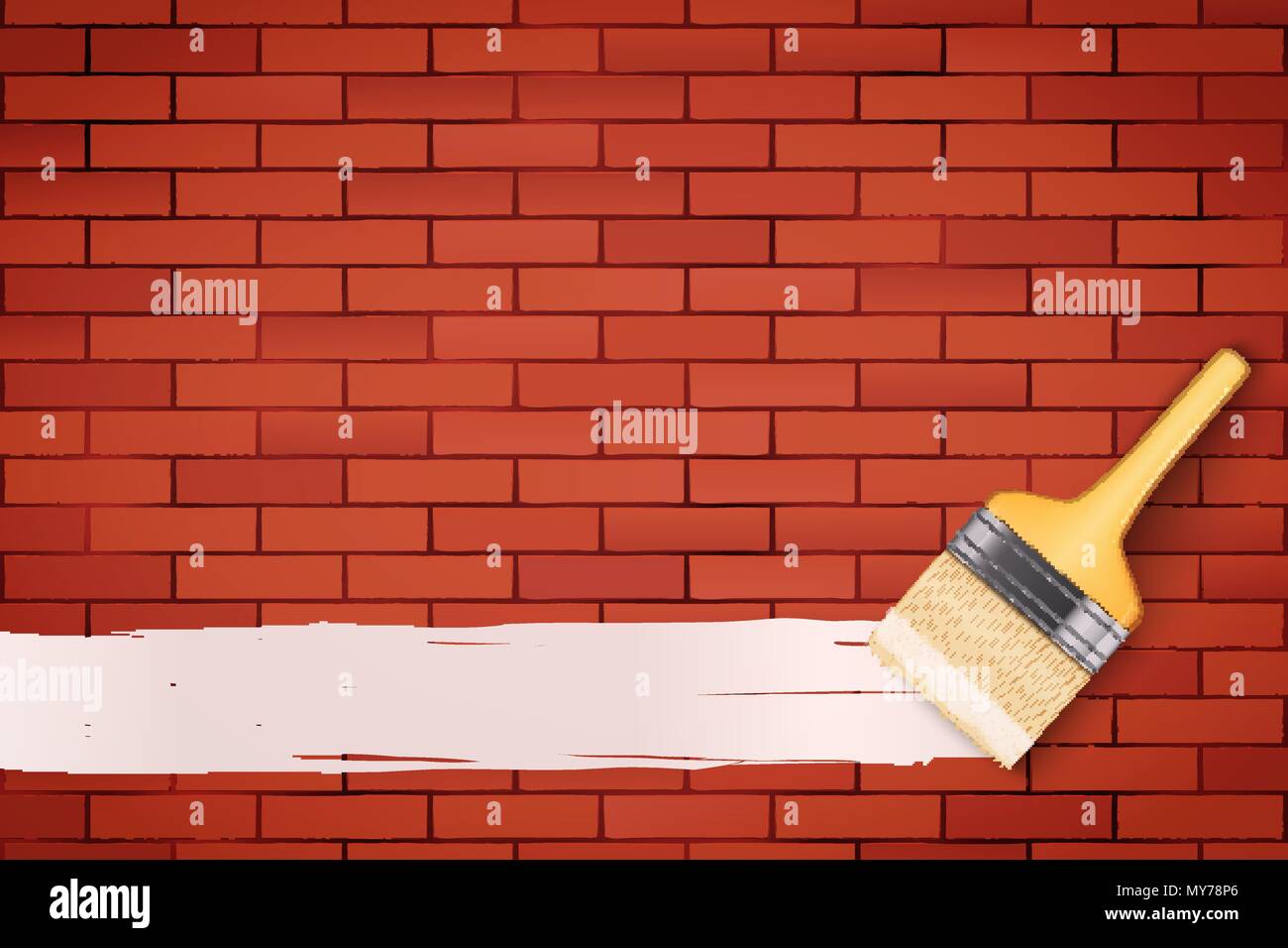 Cement brick house Stock Vector Images - Alamy