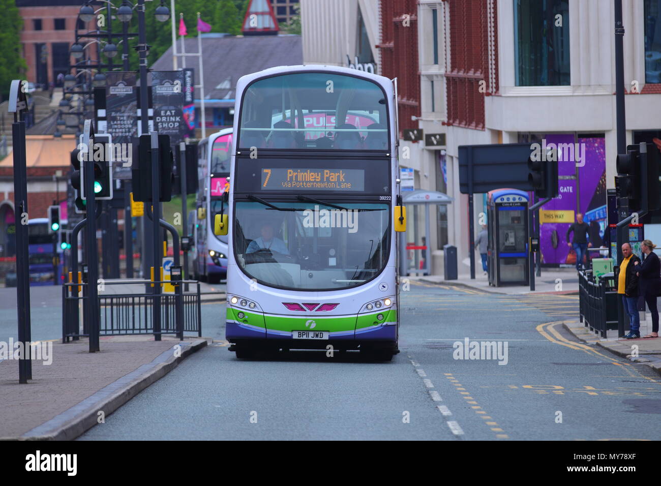 First leeds bus double decker hi-res stock photography and images - Alamy