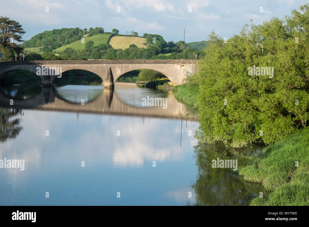 Bridge over towy hi-res stock photography and images - Alamy