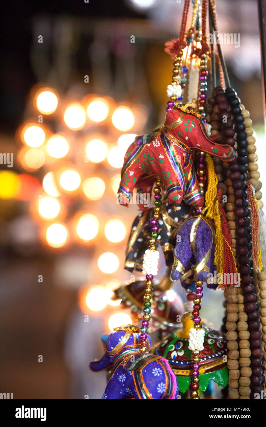 Many strings and accessories in a souvenir shop Stock Photo - Alamy