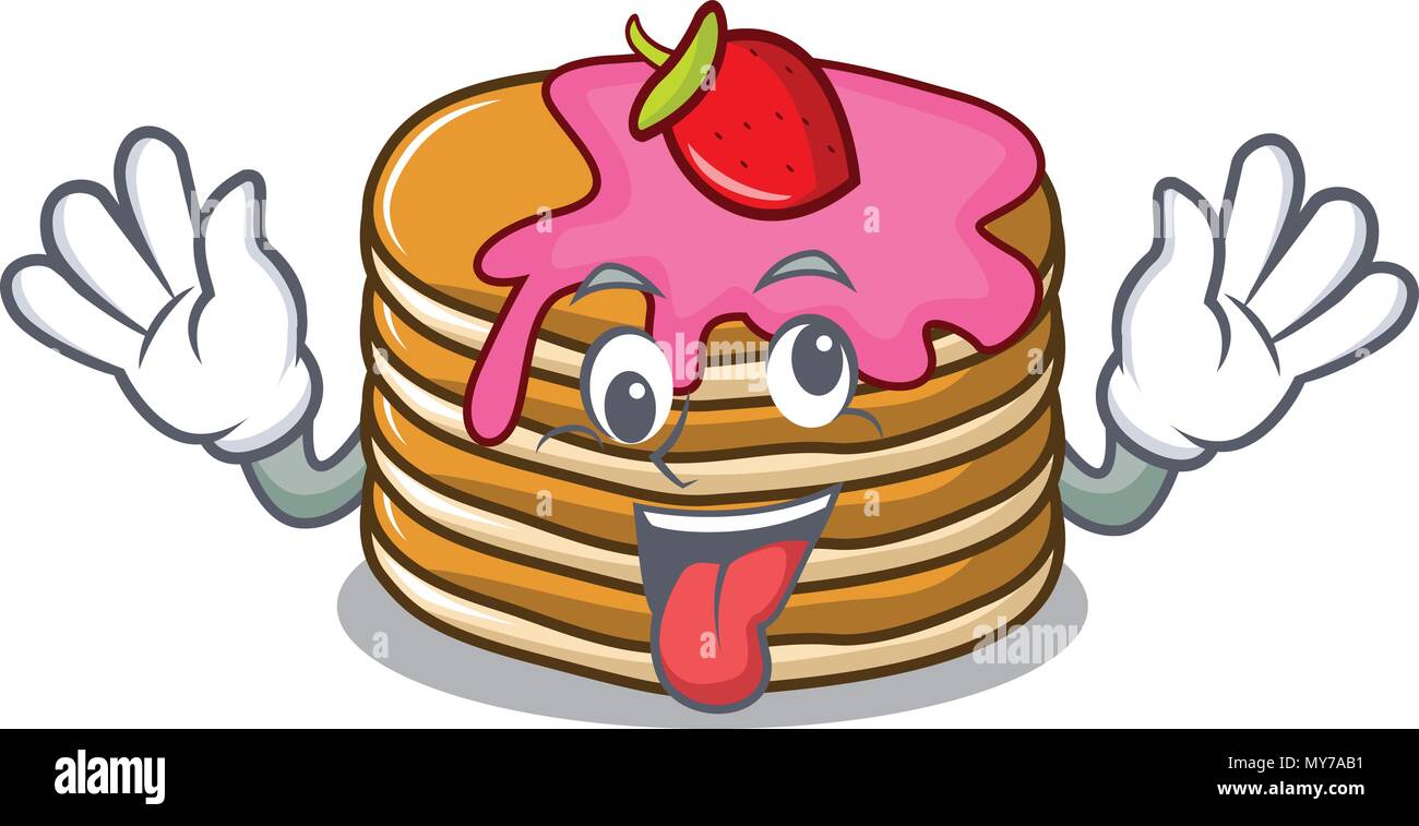 Pancakesstrawberry Stock Vector Images - Alamy