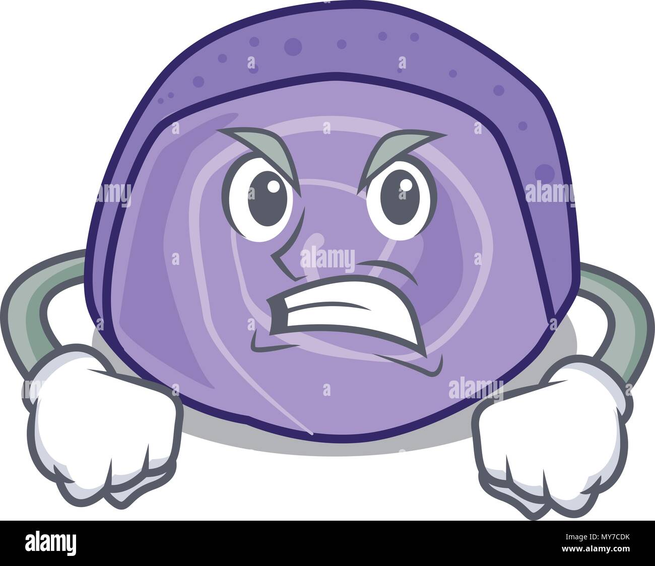 Angry blueberry roll cake mascot cartoon Stock Vector Image & Art - Alamy