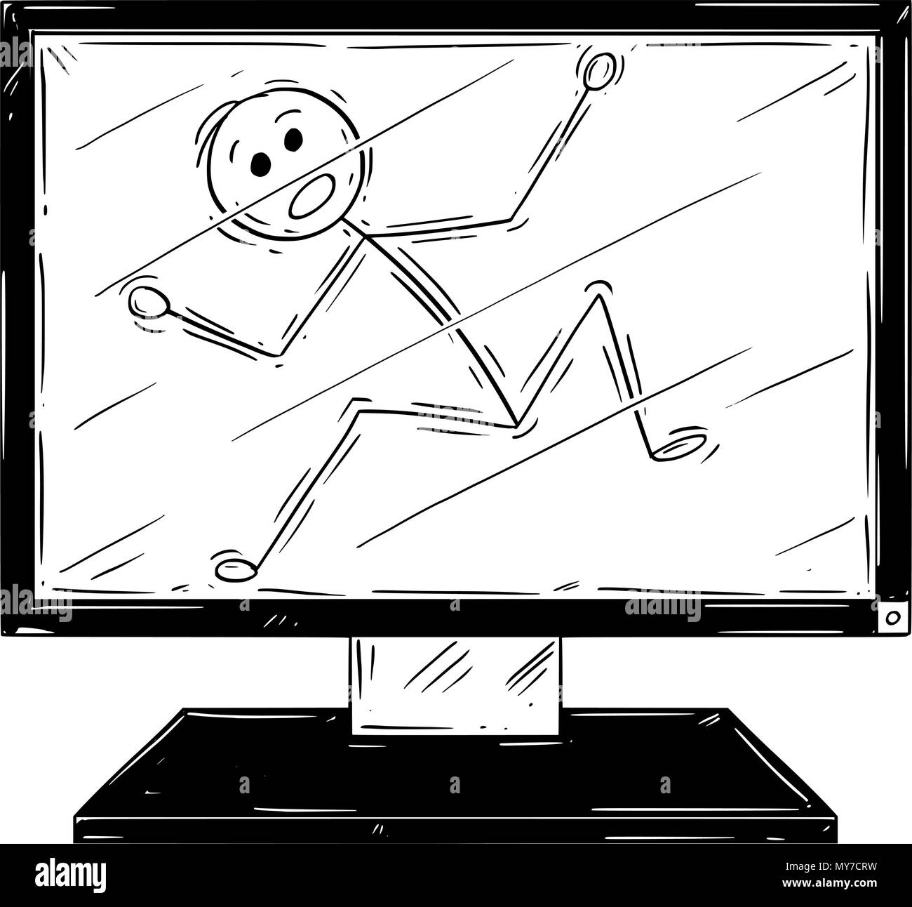 Art screen Black and White Stock Photos & Images - Alamy