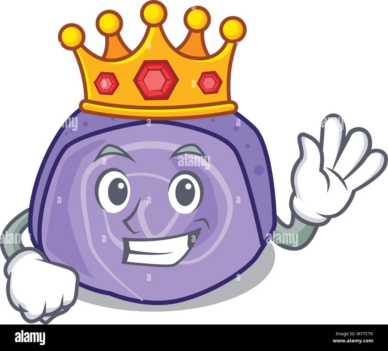 King blueberry roll cake mascot cartoon Stock Vector Image & Art - Alamy