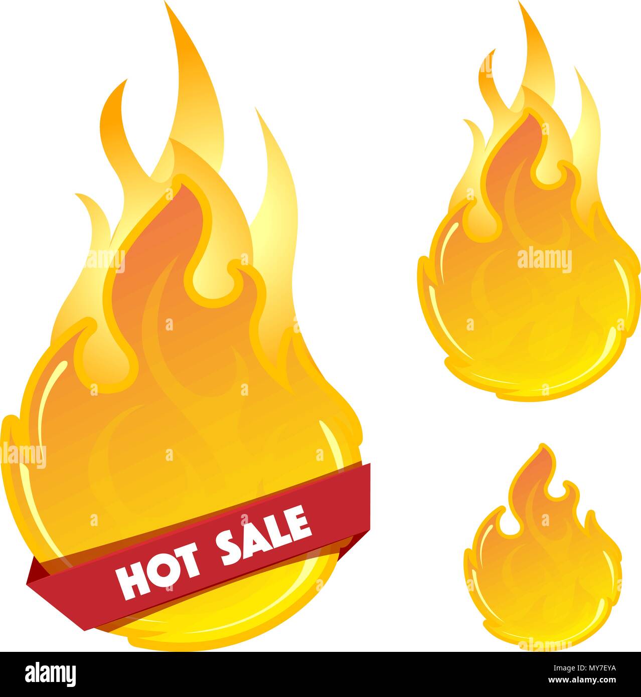 Fire ribbon Stock Vector Images - Alamy