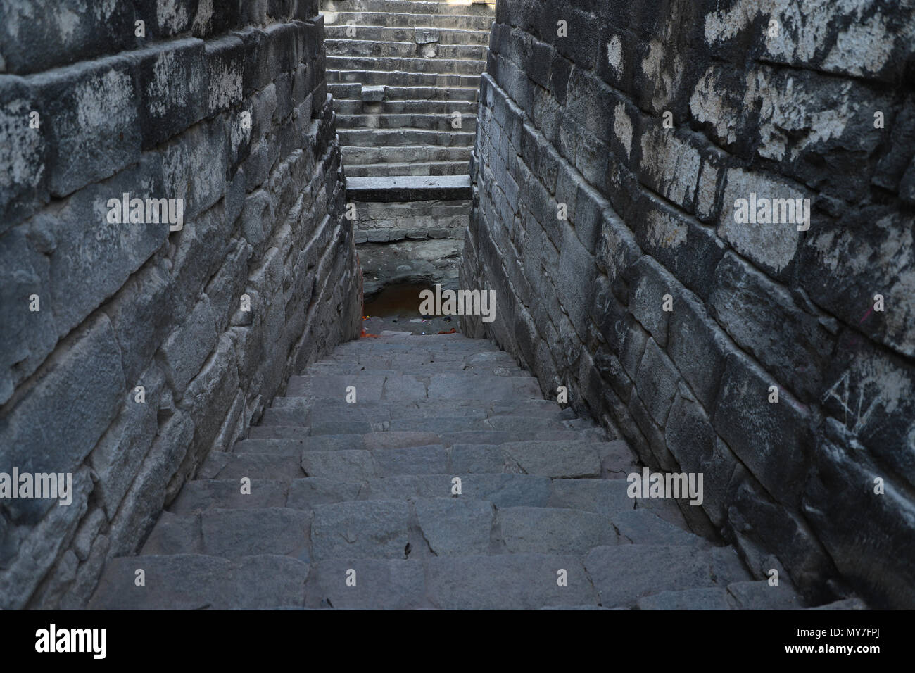 Well wall temple Stock Photo - Alamy