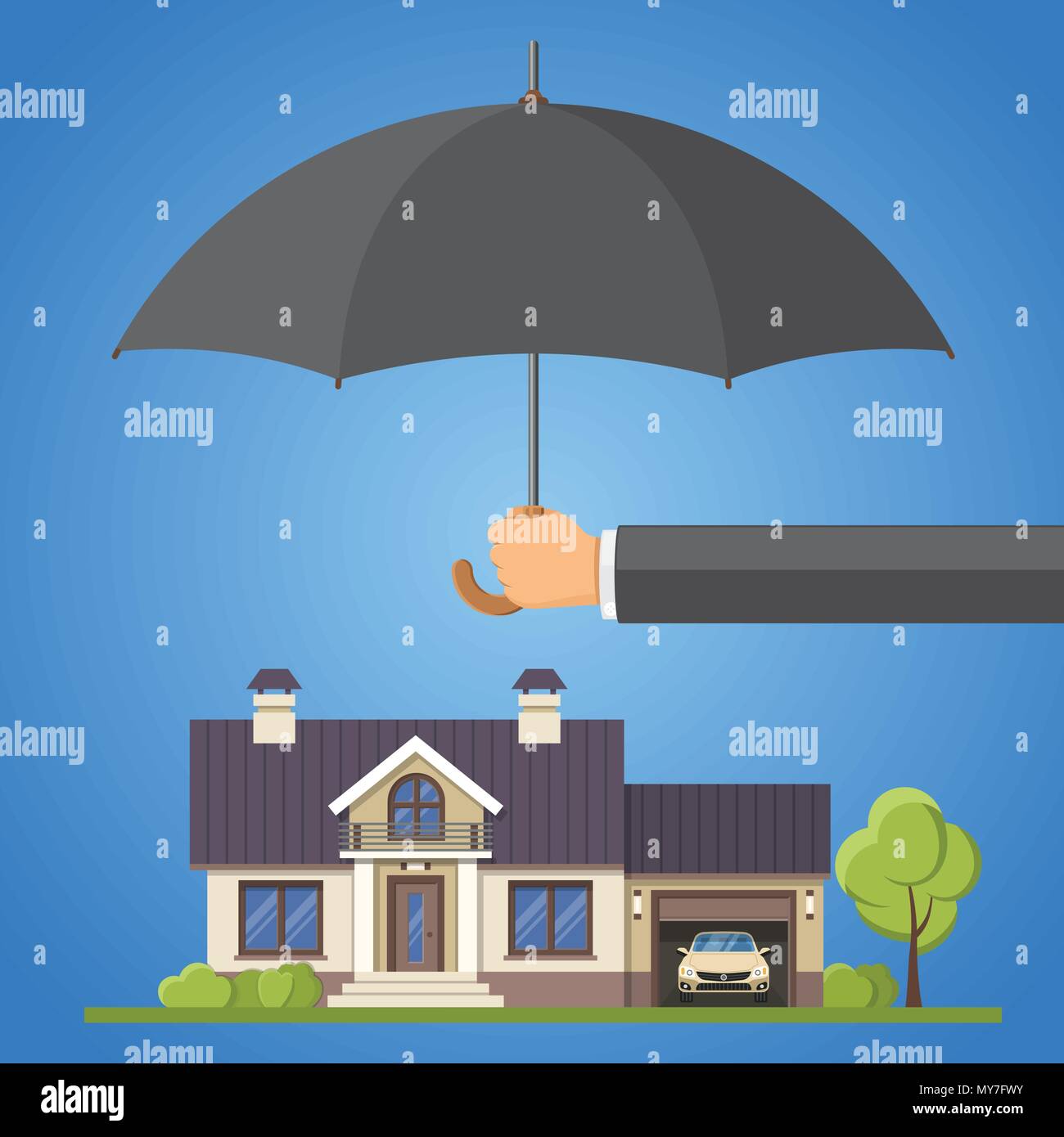 Property Protection Concept Stock Vector Image & Art - Alamy