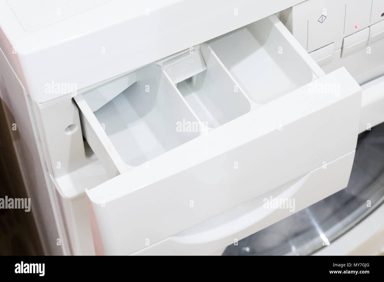 Powder tray washing machine hi-res stock photography and images - Alamy