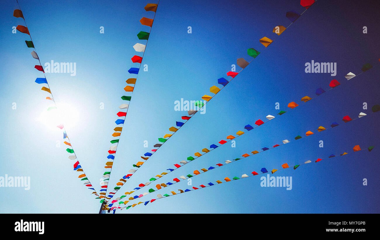 Light blue flags hi-res stock photography and images - Alamy