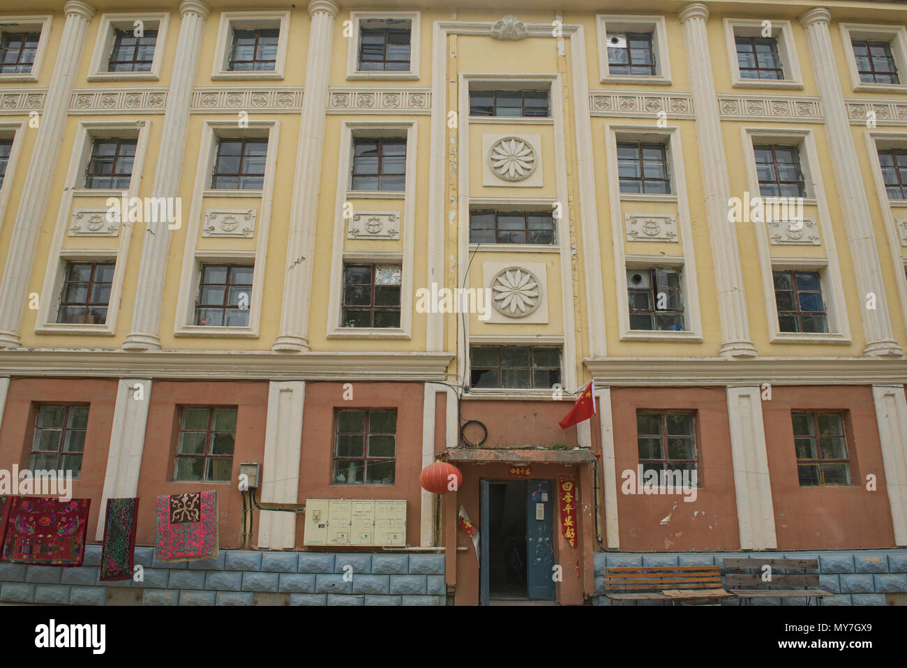 Russian architecture, Keketuohai, Xinjiang, China Stock Photo - Alamy