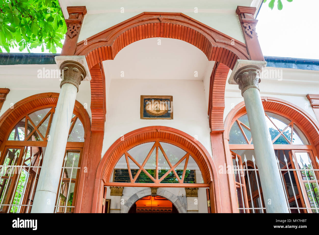Exterior view of Osman Gazi tomb,mausoleum in Bursa,Turkey.20 May 2018 ...