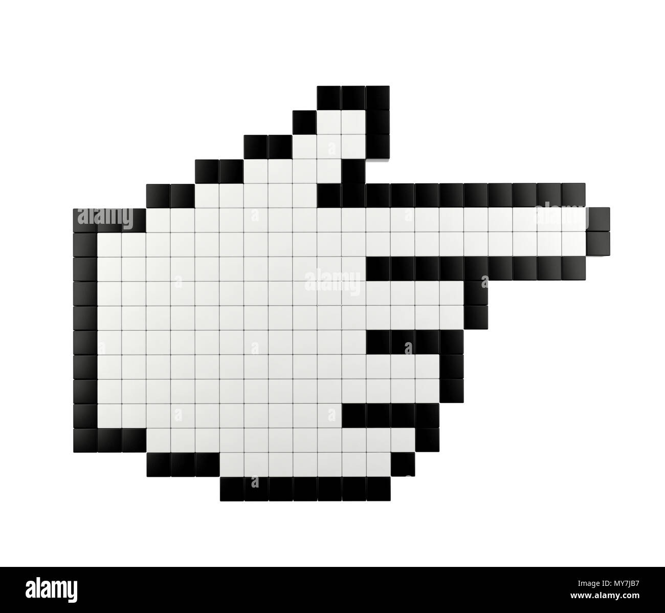 Pixel hand Cut Out Stock Images & Pictures - Alamy