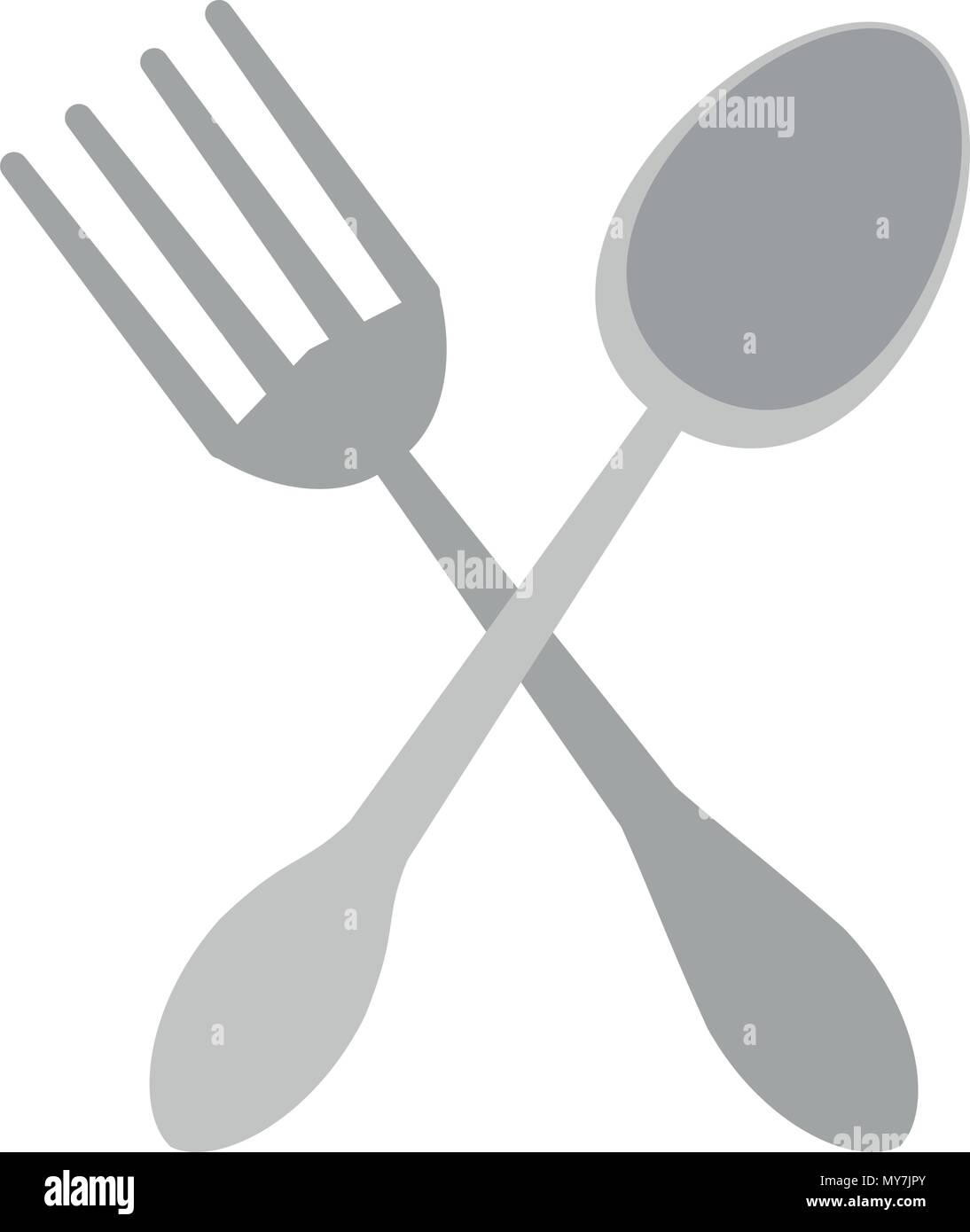 Fork and spoon symbol Stock Vector Image & Art - Alamy