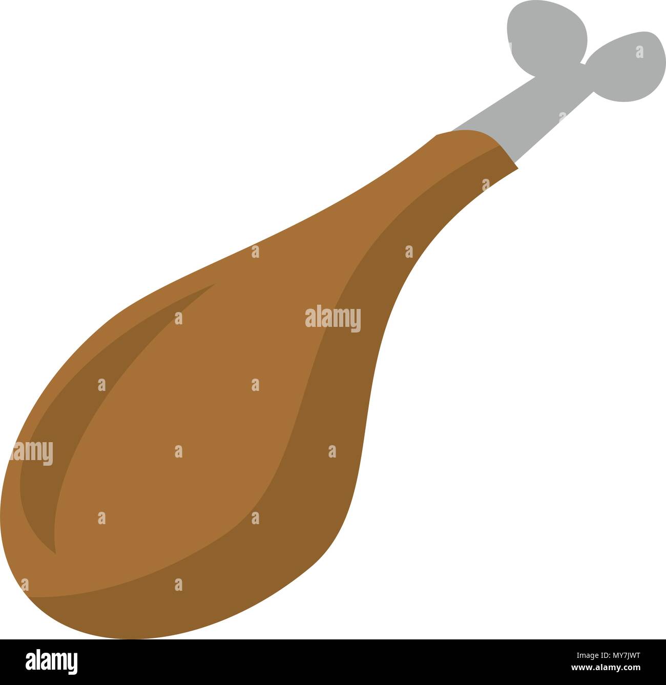 Chicken thigh isolated Stock Vector Image & Art - Alamy