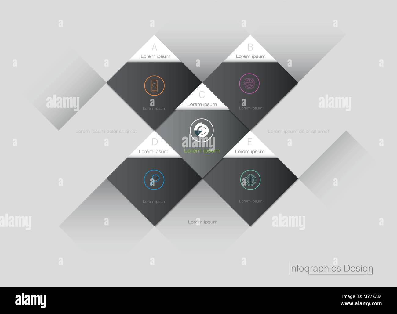 5 step infographic hi-res stock photography and images - Alamy