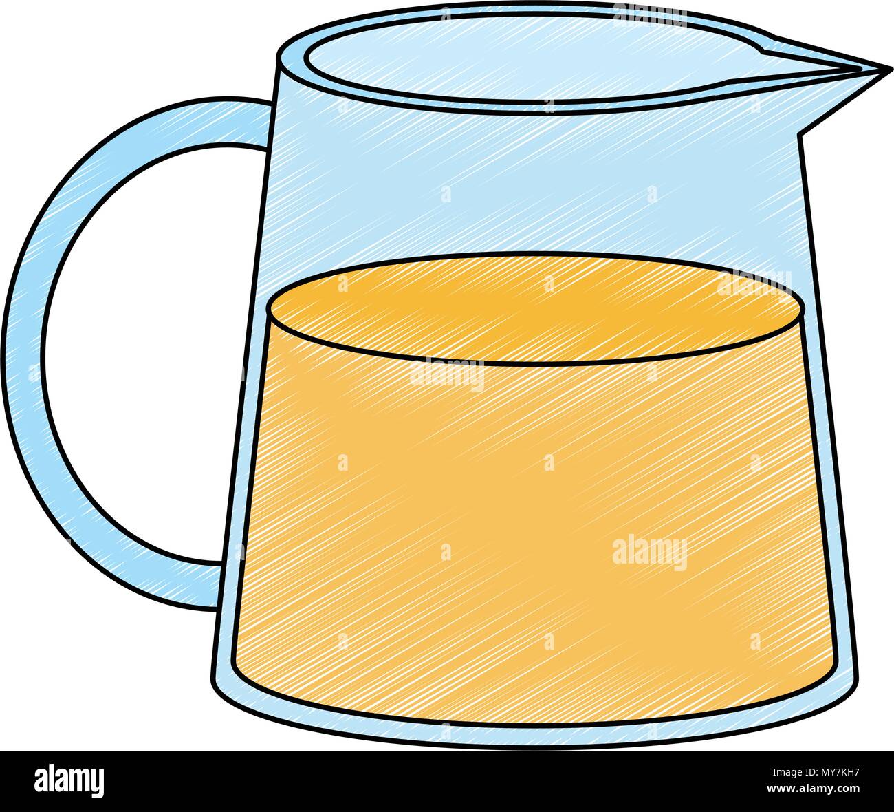 Delicious juice jar scribble Stock Vector Image & Art - Alamy