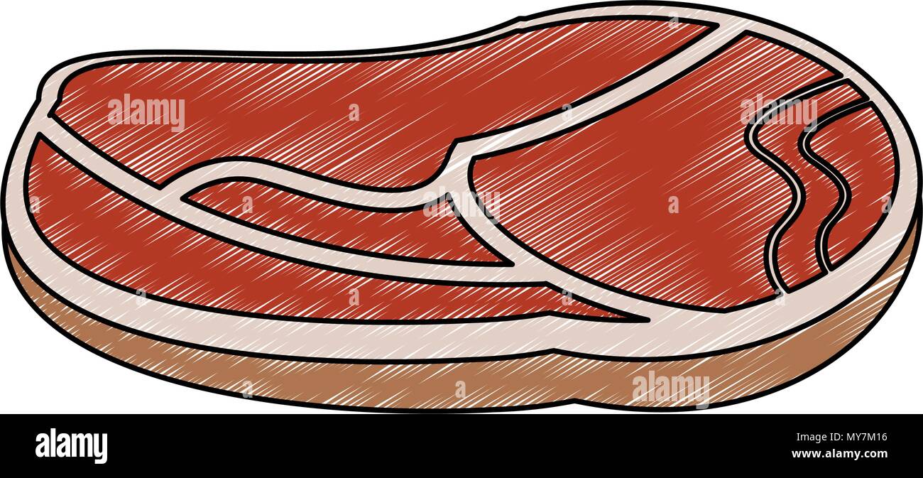 Beef steak food scribble Stock Vector Image & Art - Alamy