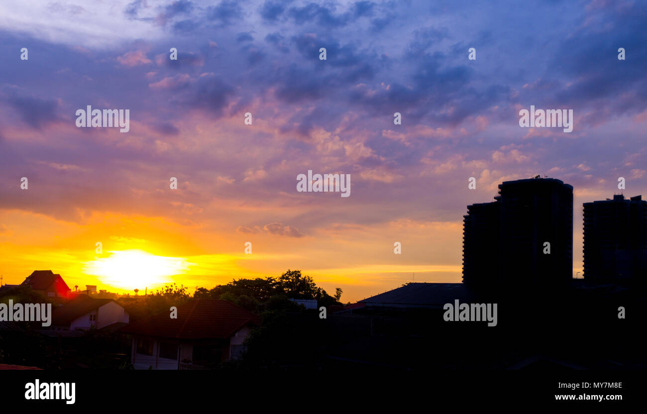Twilight sky at sunset Stock Photo - Alamy