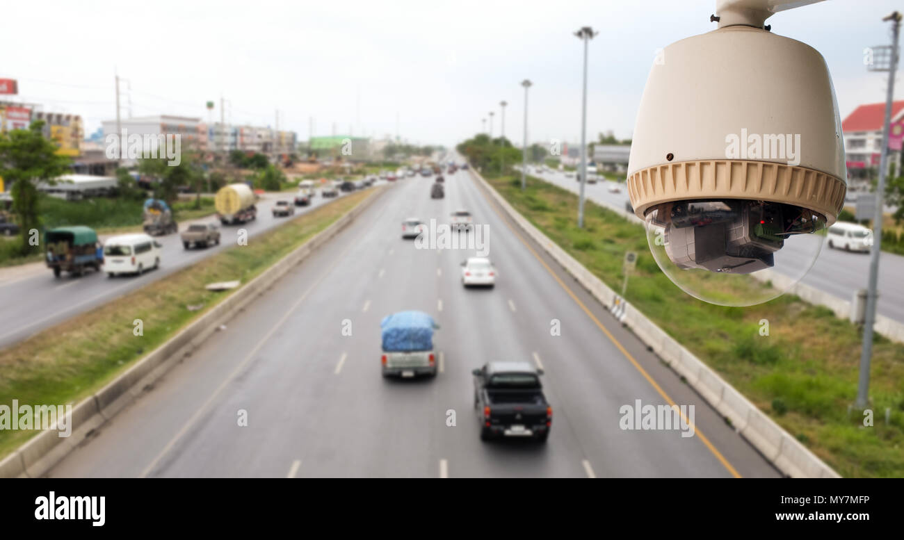 CCTV Camera or surveillance Operating on traffic road Stock Photo - Alamy