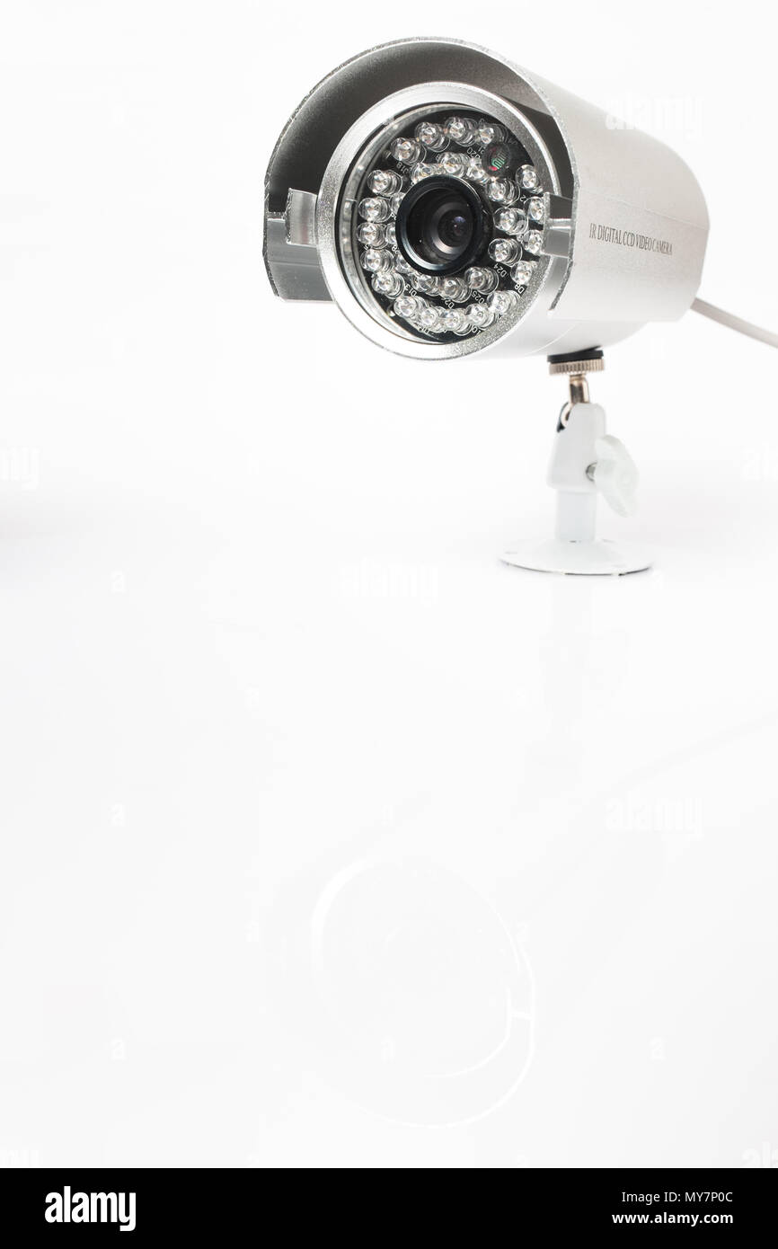 CCTV Camera of Surveillance isolate on white background Stock Photo - Alamy