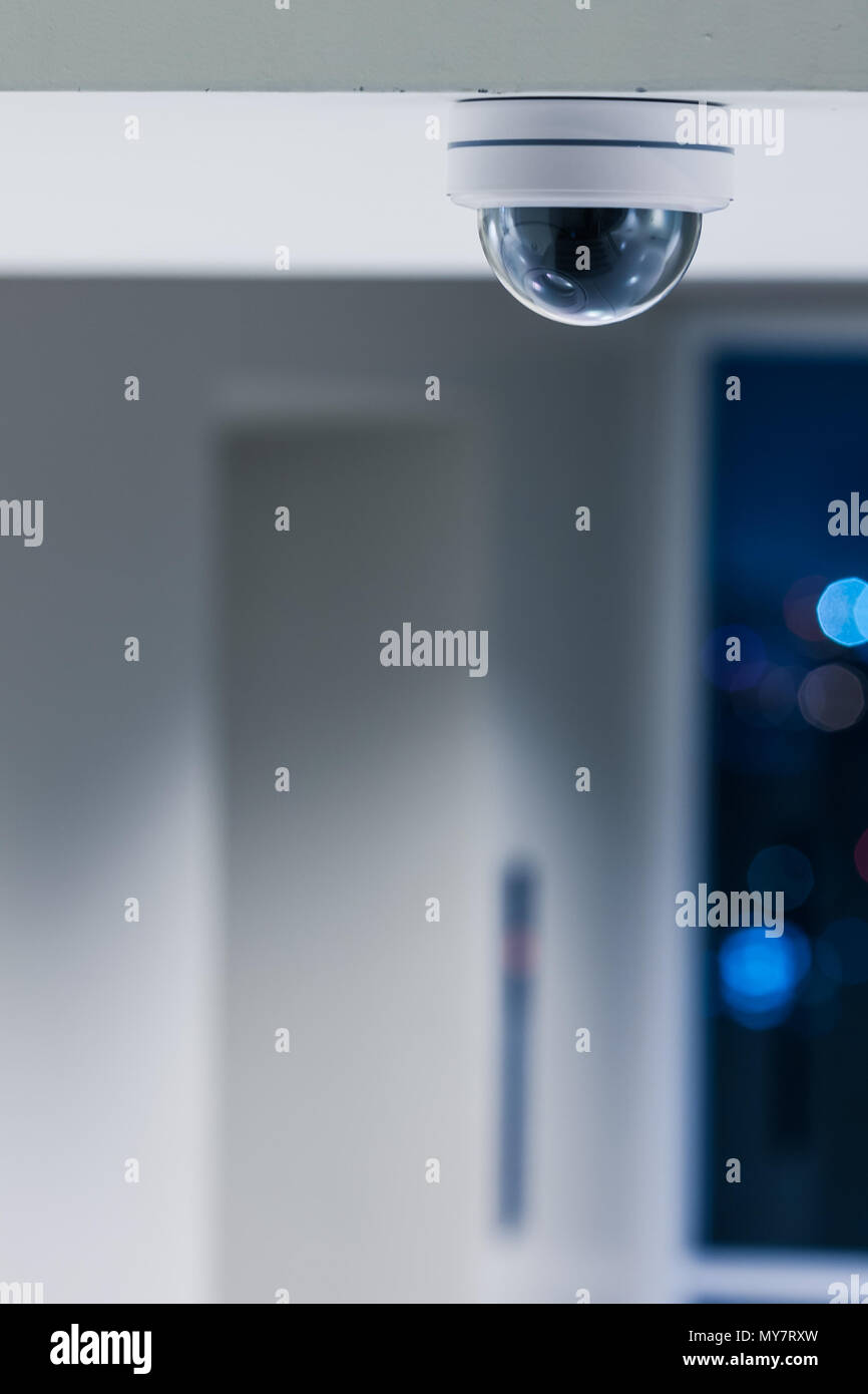 CCTV in building in front of elevator Stock Photo - Alamy
