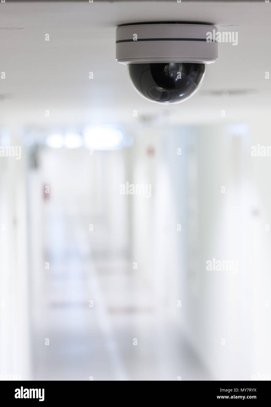 CCTV in condominium in front of rooms Stock Photo - Alamy
