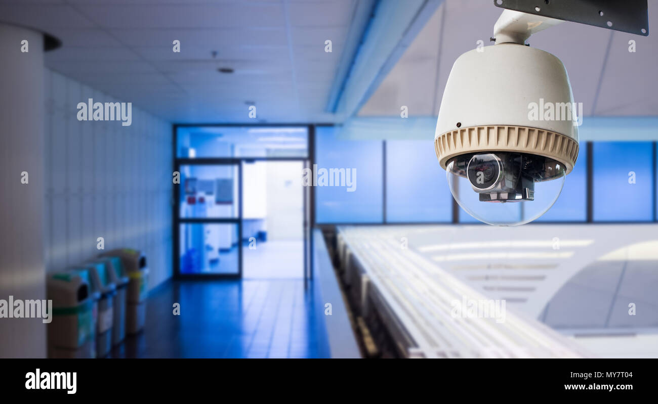 CCTV or surveillance operating in office building Stock Photo - Alamy