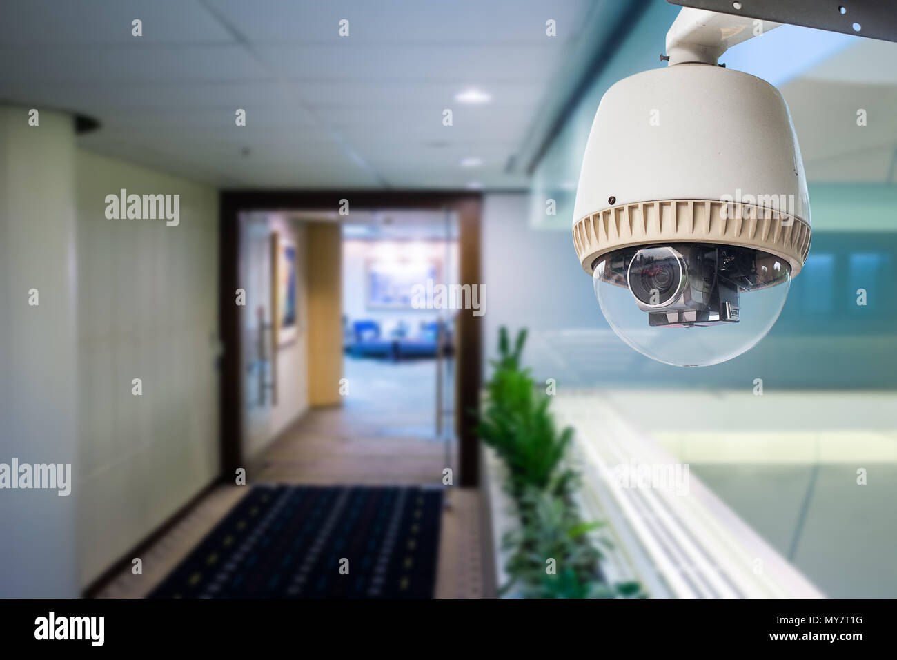 CCTV or surveillance operating in office building Stock Photo - Alamy