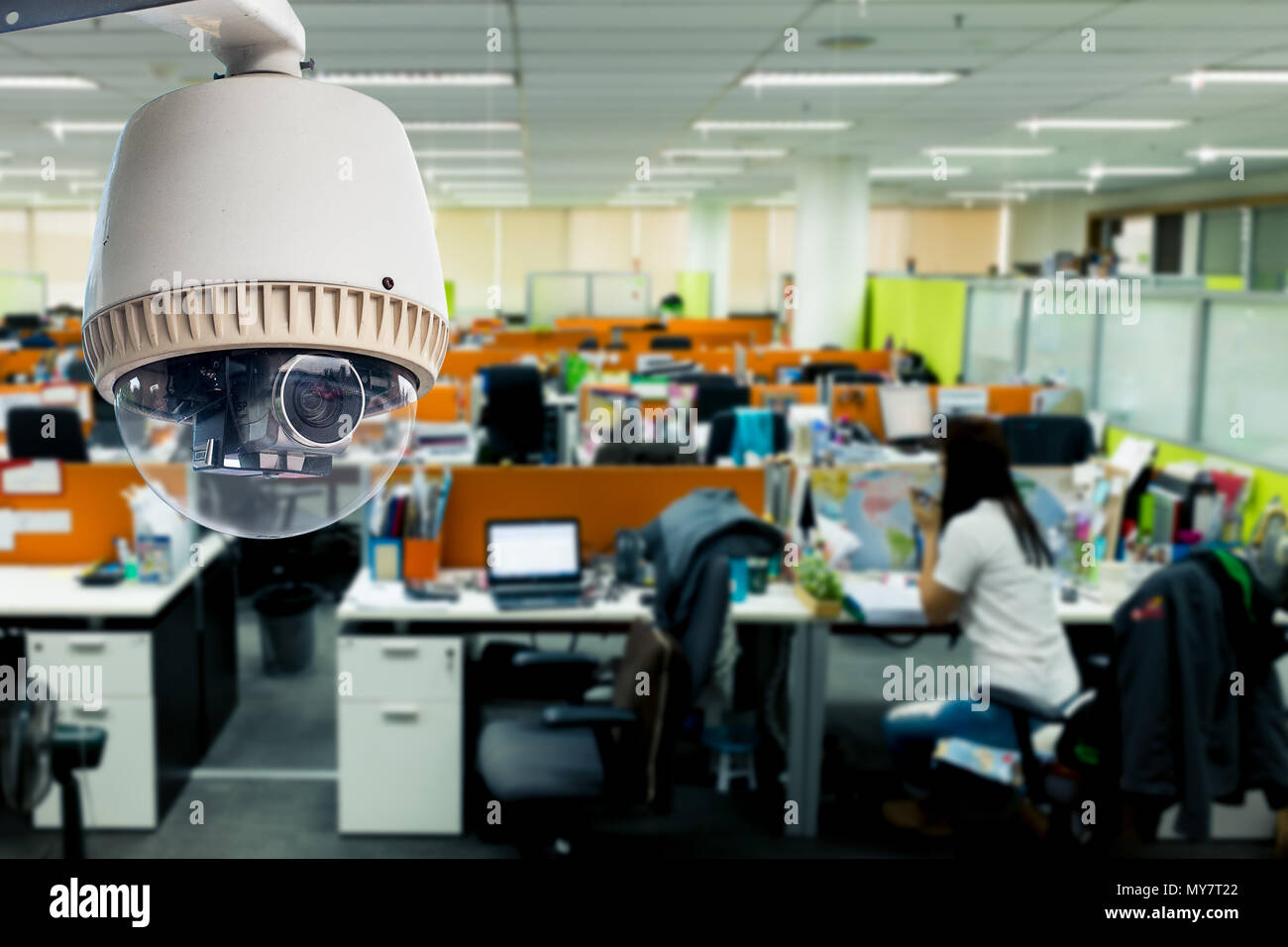 CCTV or surveillance operating in office Stock Photo - Alamy