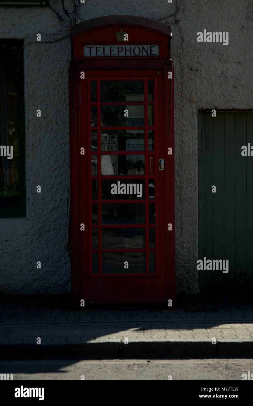 Red British telephone box Stock Photo - Alamy
