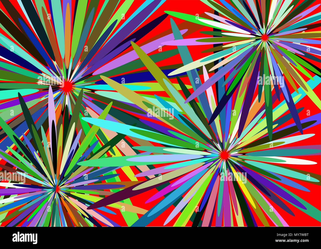 Background with colorful elements. Vector illustration Stock Vector ...