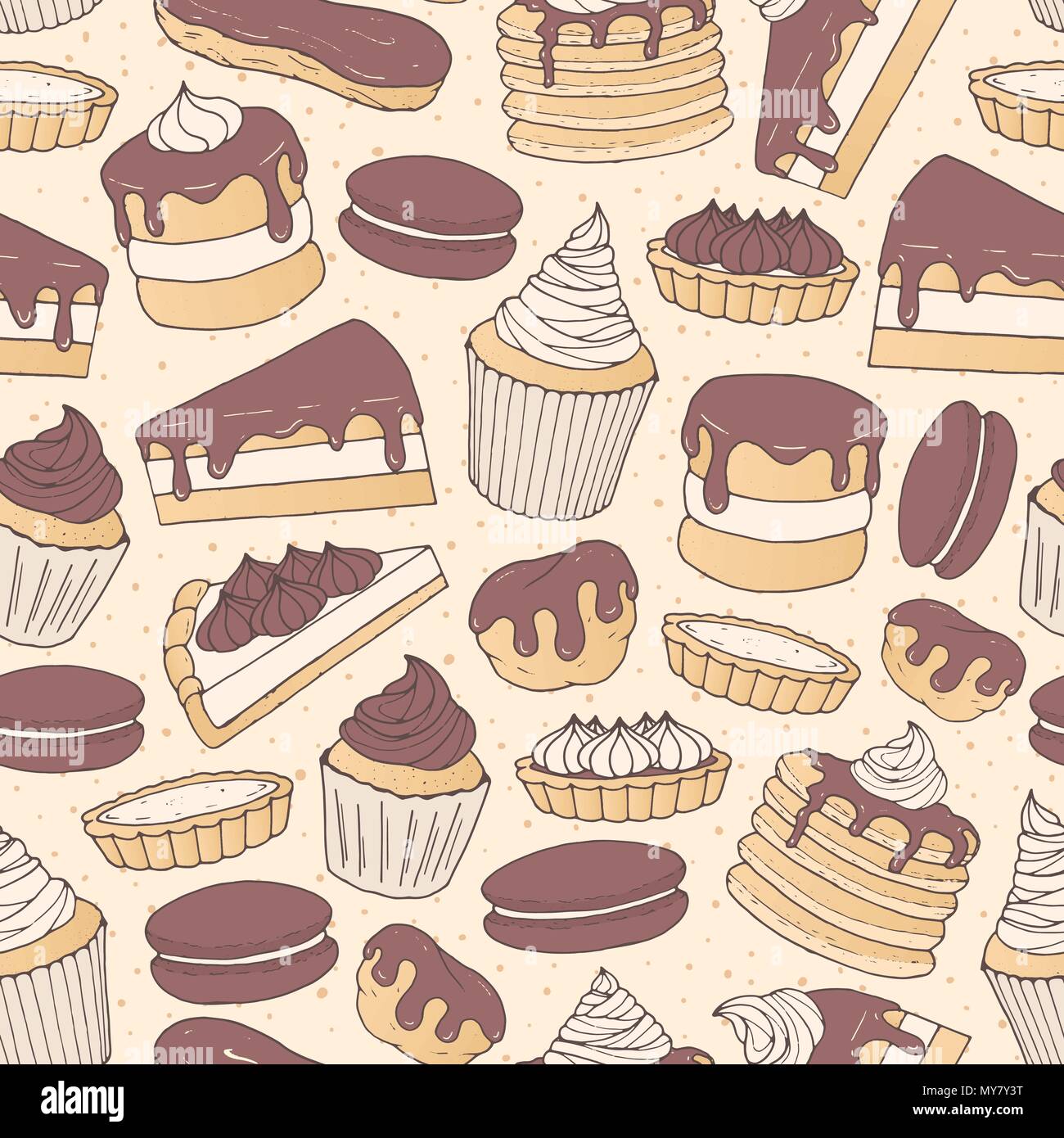 Chocolate cake muffin eclairs hi-res stock photography and images - Alamy