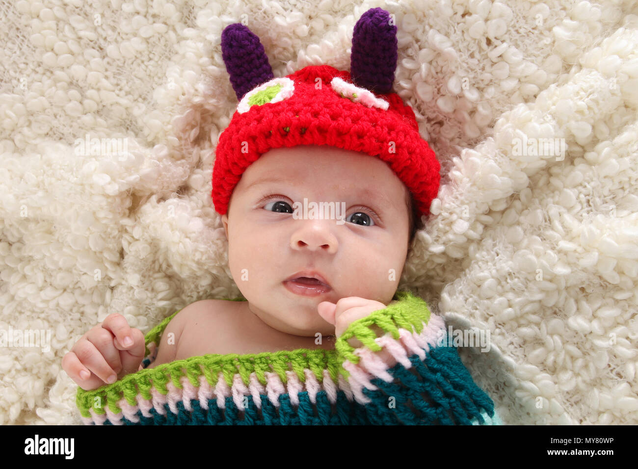 hungry caterpillar, baby girl Stock Photo - Alamy